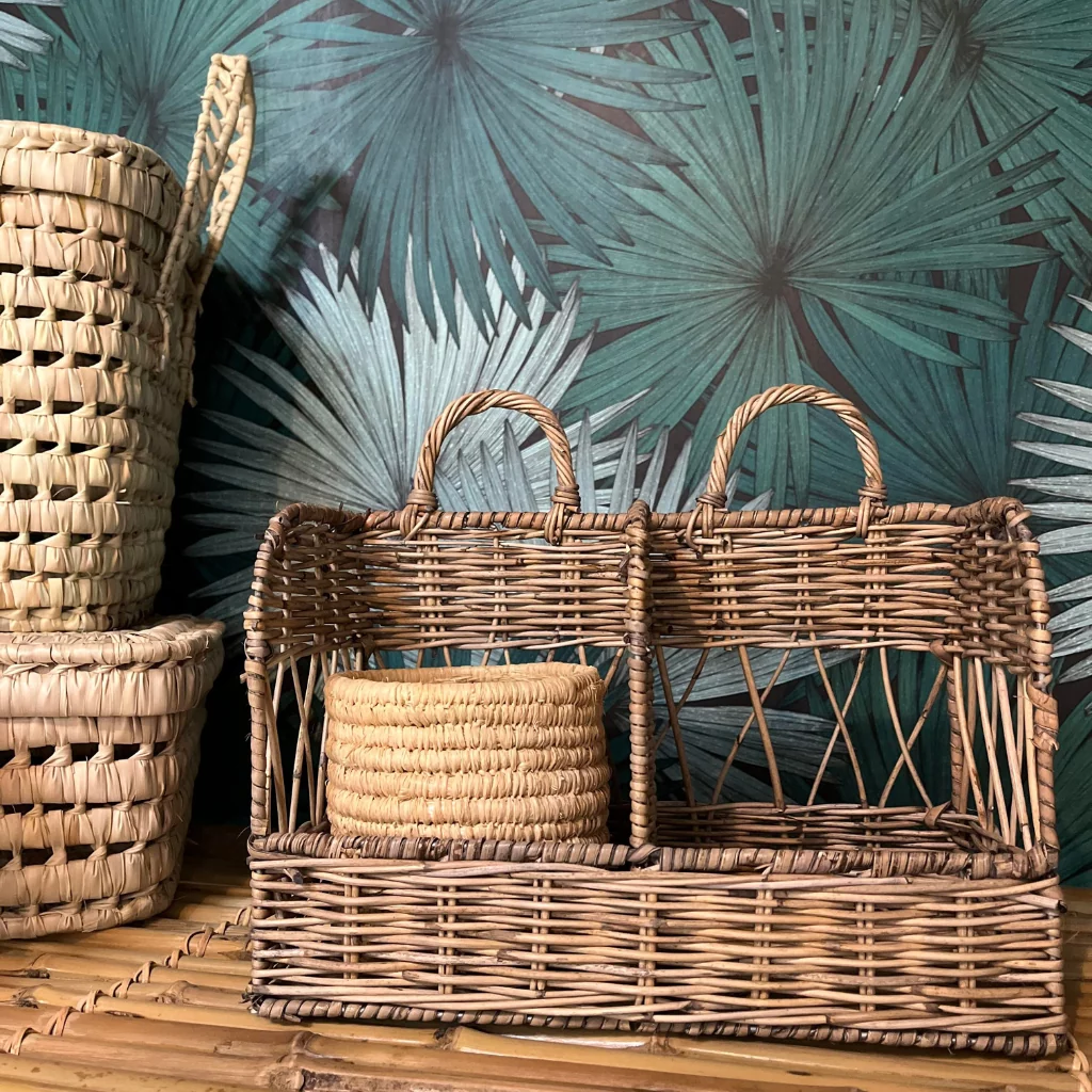 Découvrez ce rangement original et pratique en osier très tendance